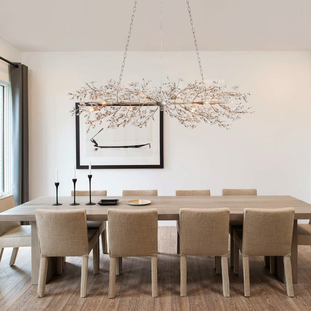 Fiore Linear Chandelier 43'' 51'' 68'' – Decorluxelife