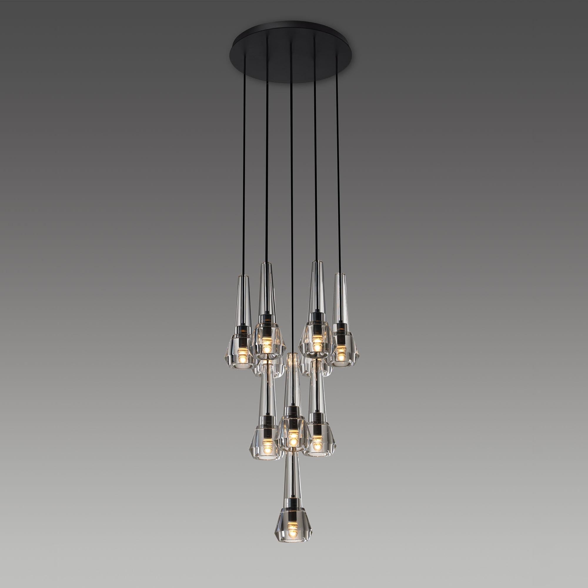 Maxine Modern Crystal Circular Pendant Lights