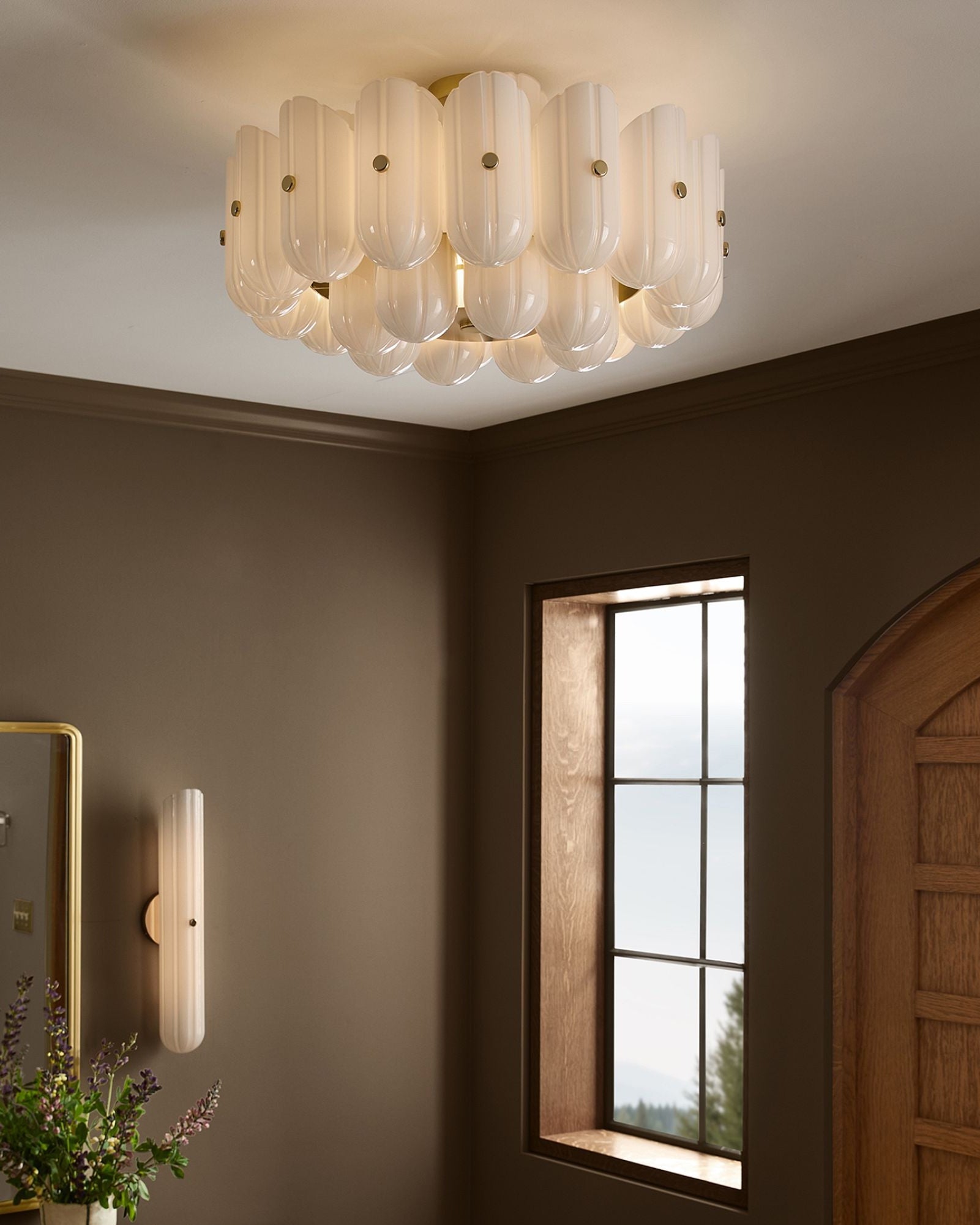 Iiona Large Brass Candelabra Chandelier Light